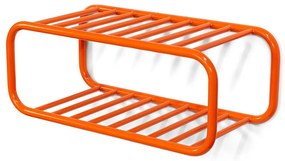 Oranžový kovový závěsný botník 72x28x35 cm Retro – Spinder Design