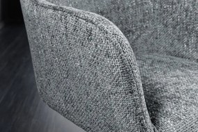 Designová otočná židle Rahiq šedá