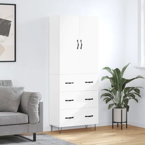 Skříň highboard bílá 69,5 x 34 x 180 cm kompozitní dřevo 3198081