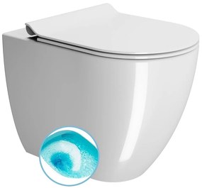 GSI PURA WC mísa stojící, Swirlflush, 36x55cm, spodní/zadní odpad, bílá ExtraGlaze 880311
