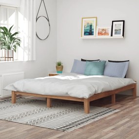 326276 vidaXL Rám postele masivní teakové dřevo 160 x 200 cm