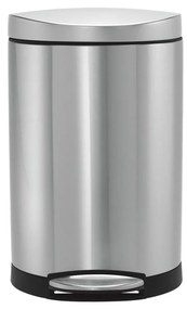 Simplehuman pedálový odpadkový koš 10L,půlkulatý,matná nerez,CW1833