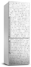 Wallmuralia Nálepka fototapeta na ledničku Binární kód 60x180 cm