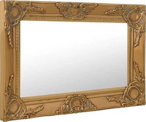 vidaXL Nástěnné zrcadlo barokní styl 60 x 40 cm [320329] Barva: zlatá