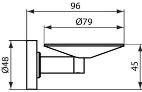 Ideal Standard IOM Držák na mýdlo, nerez antivandal A9129AA