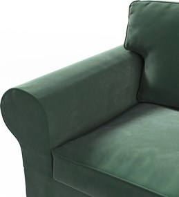 Potah na pohovku IKEA  Ektorp 2-místná, rozkládací, STARÝ MODEL barva zelená látka lesklé, sametová