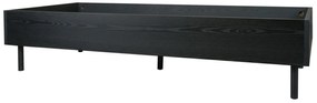 Černá dřevěná dětská postel Quax Hai-No-Ki 90 x 200 cm