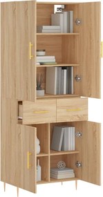 Skříň highboard dub sonoma 69,5 x 34 x 180 cm kompozitní dřevo 3198140