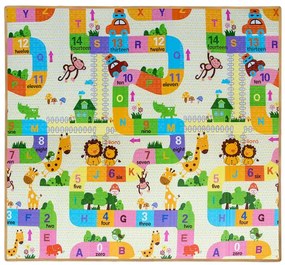 Hrací podložka pro děti MILLY MALLY 197x177 cm - Safari