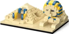KOCO Stavebnice mini Pyramida se sfingou / 410 dílků / plast / 6+