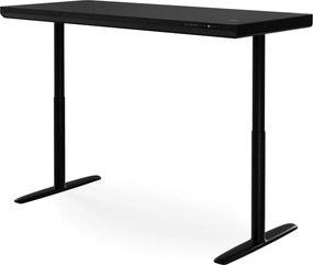 Elektrický psací stůl sit-stand se zásuvkou a bezdrátovou nabíječkou Qi černý, 1600 mm: ELLIS