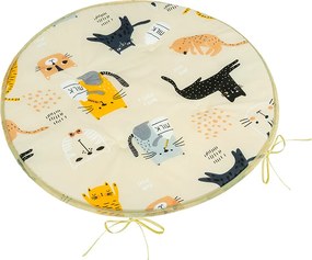 Bellatex Sedák Adéla kulatý hladký Béžová,Černá,Šedá 40 cm, (průměr)