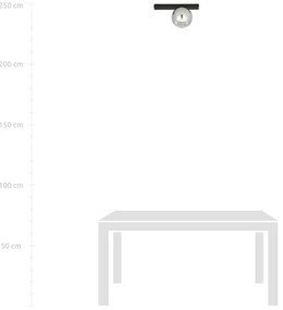 Stropní svítidlo FIT 1xE14/10W/230V černá/šedá