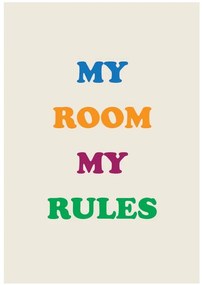 Plakát My room my rules