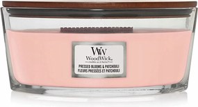 WoodWick vonná svíčka s dřevěným knotem Pressed Blooms & Patchouli 453,6 g