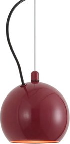 Designová závěsná lampa červená pro 1-fázový kolejnicový systém - Slimline Sara