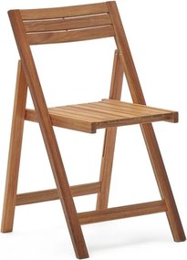 Dřevěná zahradní židle v přírodní barvě Sadirar – Kave Home
