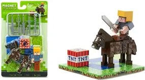 WIKY Stavebnice Magnet World Bojovník s koněm / Plast / Na kartě / 6+