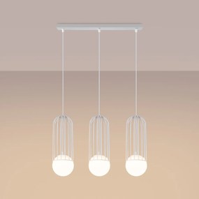 Sollux Lighting Závěsné svítidlo BRINA 3L bílé