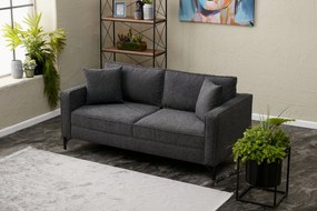 Hanah Home Dvoumístná pohovka BERLIN antracitová 180 cm 825BLC2794