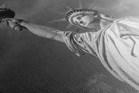 Obraz Socha svobody v černobílém provedení Varianta: 60x40