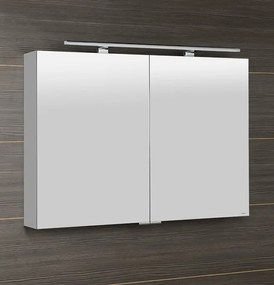 Sapho Sapho, MIRRÓ galerka s LED osvětlením, 100x70x16cm, bílá, MC100-0030