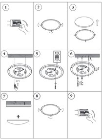 TOP LIGHT Světlo nástěnné-stropní Ocean KM RC, Bílá-Chrom