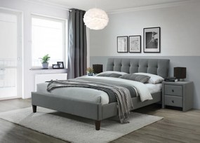Čalouněná postel Sara II 160x200 cm šedá