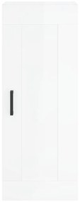Skříň highboard bílá s vysokým leskem 34,5x34x180 cm kompozit,  3200195