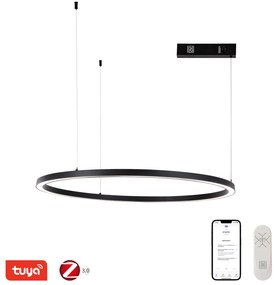 Immax NEO FINO NEW Smart závěsné svítidlo 1 kruh, 80cm, 60W, černé, Zigbee 3.0