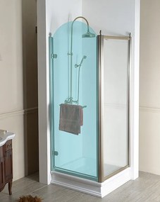 GELCO - ANTIQUE boční stěna 1000mm, ČIRÉ sklo, bronz, GQ5610C