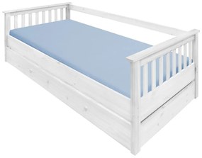 IDEA Výsuvná postel TORINO 90x200 bílý lak