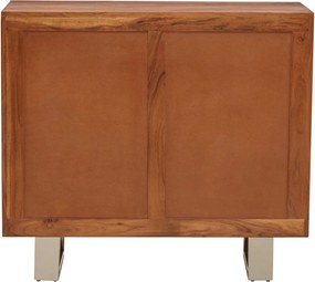 Komoda z masivu akácie v tmavě přírodní barvě 92x82x40 cm Simla – Premier Housewares