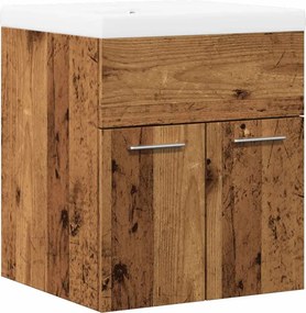 2dílná koupelnová sestava old wood kompozitní dřevo 3328581