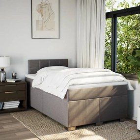 Box spring postel s matrací taupe 120x190 cm textil 3288131