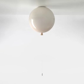 Skleněná svítidla Memory připomínající nafukovací balónky Barva: Světle růžová, Průměr: 300 mm, Sklo: Lesklé