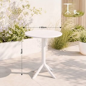 Stůl Lacota kulatý 60 cm – bílá