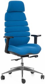 MERCURY Ergonomická kancelářská židle WORKEASE - modrá látka
