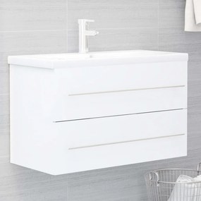 Skříňka se zápustným umyvadlem bílá dřevotříska 3099050