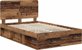 Rám postele Staré dřevo 120 x 190 cm Masivní borové dřevo 3412522