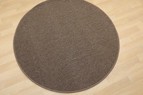 Vopi koberce Kusový koberec Astra hnědá kruh - 200x200 (průměr) kruh cm