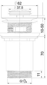 Mereo Eve umyvadlová baterie stojánková s clic-clac chrom CBV10104C