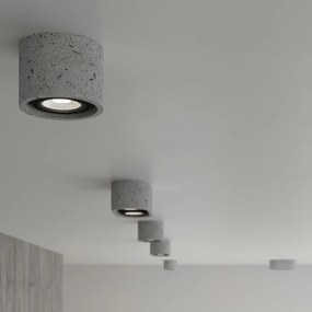 Stropní svítidlo Basic 1, 1x betonové stínítko
