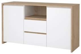 Tvilum Komoda Nerea 318 jackson hickory/bílý lesk