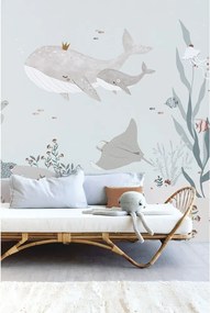 Dětská tapeta 400 cm x 248 cm Dreamy Seabed – Lilipinso