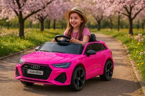 Elektrické autíčko Audi RS 6 růžové
