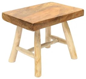 Dřevěná stolička Kediri Stool 35 cm Bazar Bizar