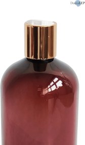 Dávkovač na mýdlo 500 ml hnědý s bílo-zlatým DISC TOP BELA