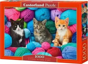 Castorland 104796 Koťata v obchodě s přízí / 1000 dílků / od 9 let