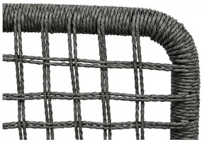 Zahradní set 1+2 stůl 60x60 židle umělý ratan kov antracit AZ-L1103 GREY